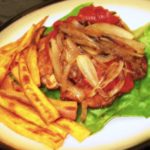 BBQ Chicken Burgers with Crispy Sweet Potato Fries - PaleOMG.com