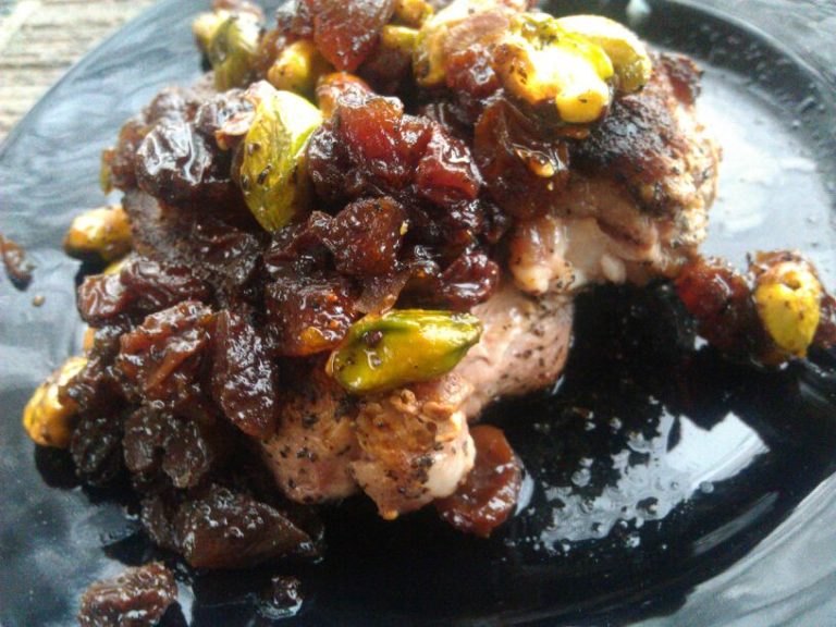 Chai Spiced Fruit Pork Chops - PaleOMG