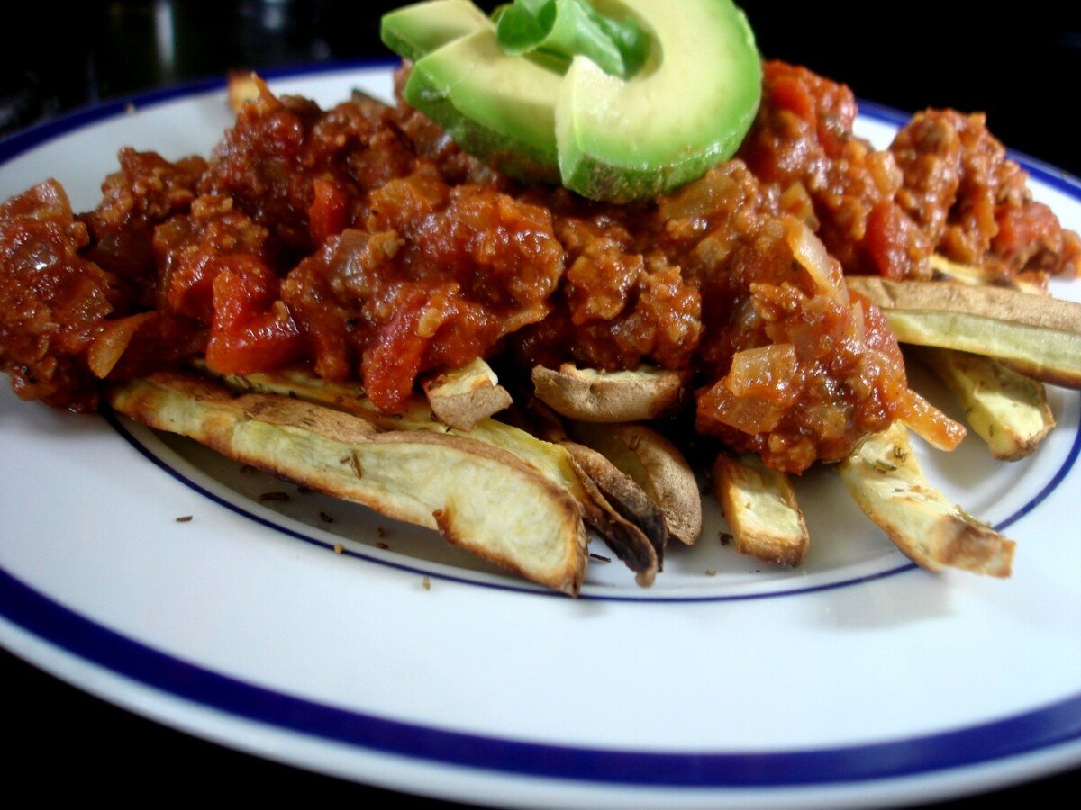 Sweet Potato Chili Fries - PaleOMG