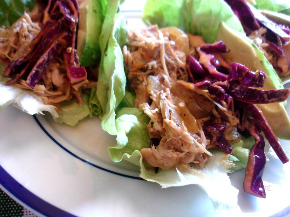 Crockpot Cuban Pork Lettuce Wraps Recipe | PaleoMG