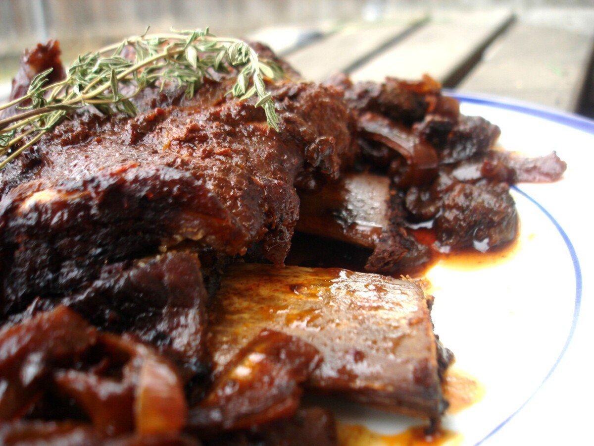 Crockpot Coffee Ancho Chile Short Ribs - PaleOMG
