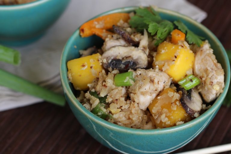 Thai Chicken and Mango Fried Rice - PaleOMG