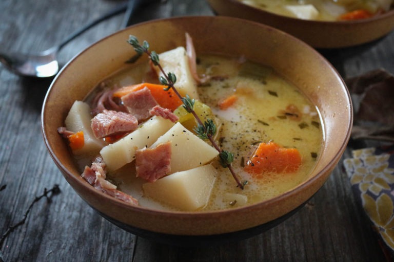 Creamy And Hearty Ham Bone Potato Soup Paleomg