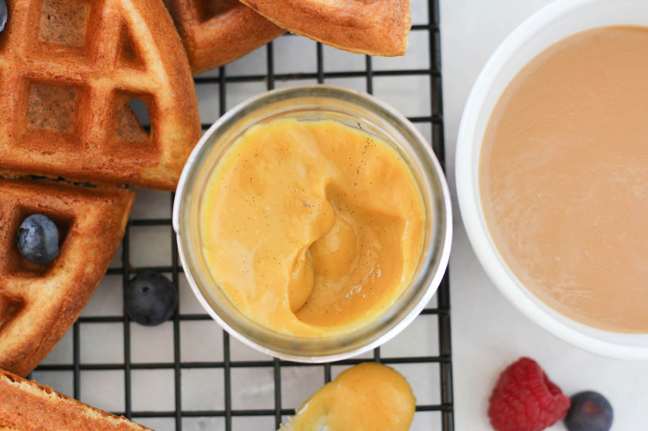 Vanilla Bean Lemon Curd Waffles - PaleOMG