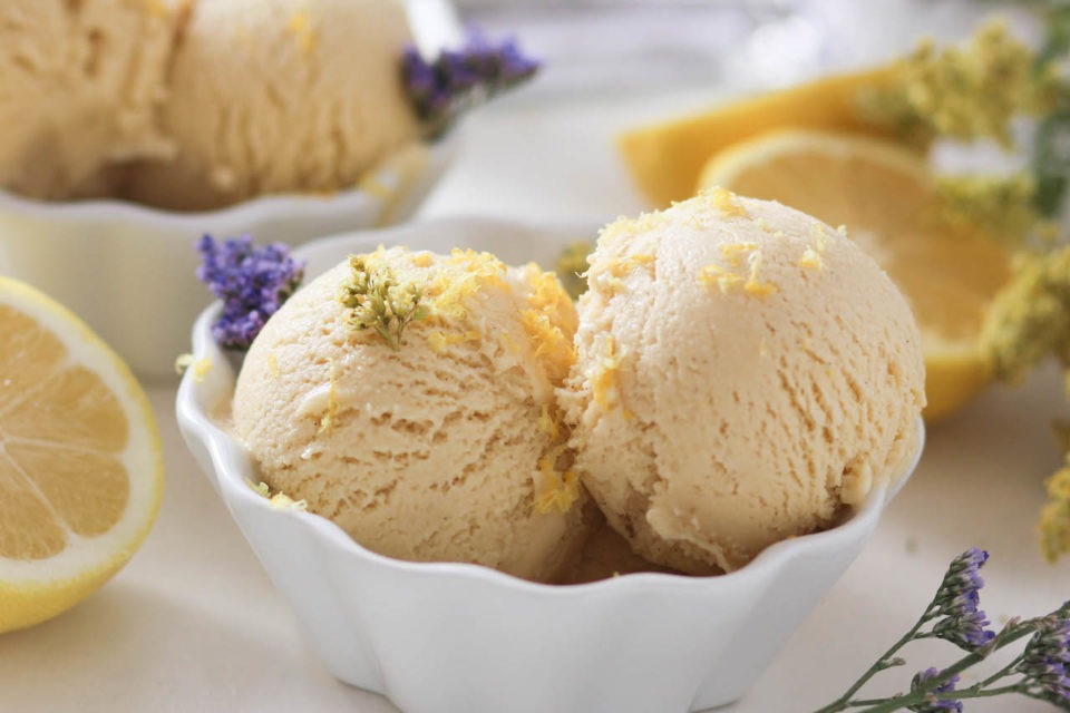 Lemon Curd Custard Ice Cream - PaleOMG.com