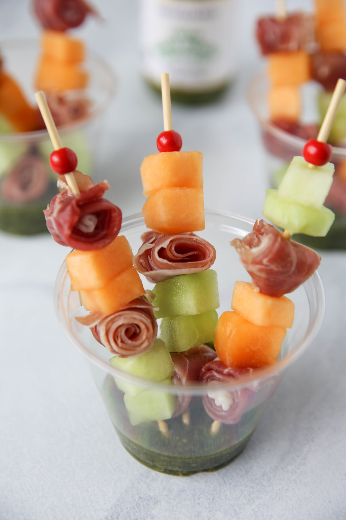 Prosciutto & Melon Pesto Poppers - PaleOMG