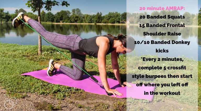 Sweat & Snack Series: Exercise Band Workout with Chocolate Walnut Brownie Energy Balls - PaleOMG