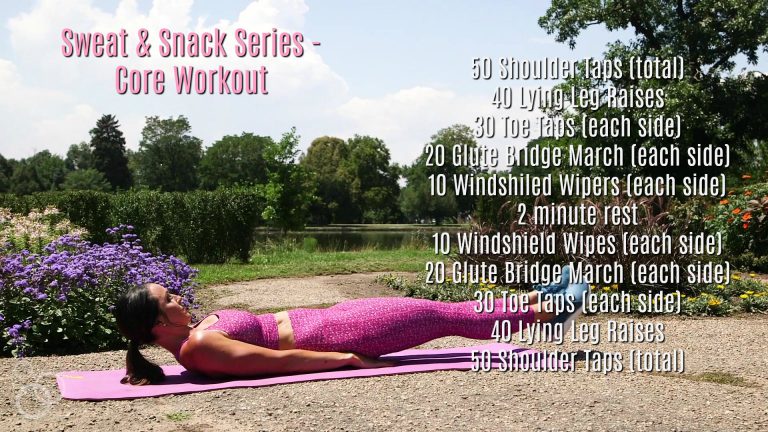 Sweat & Snack Series - Core Workout and Mocha Chia Protein Pudding - PaleOMG