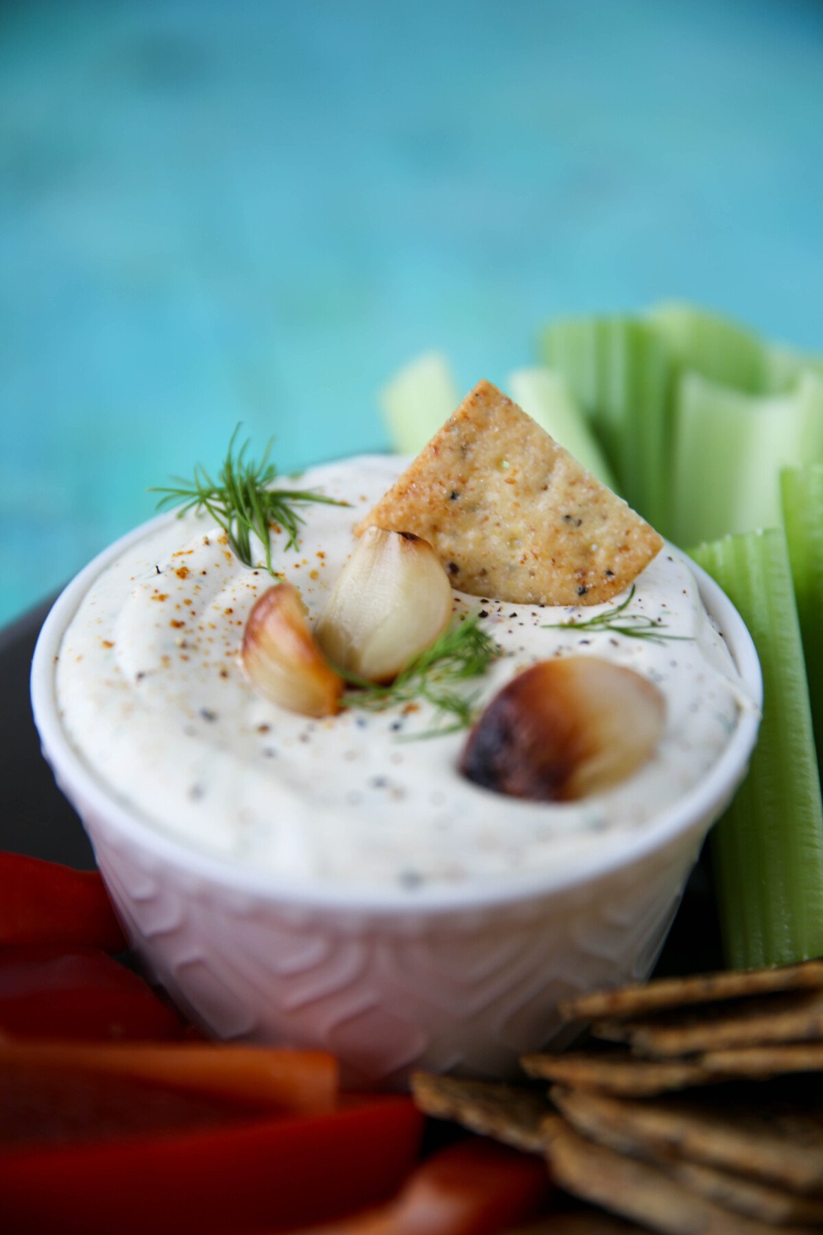 Roasted Garlic Dip - PaleOMG