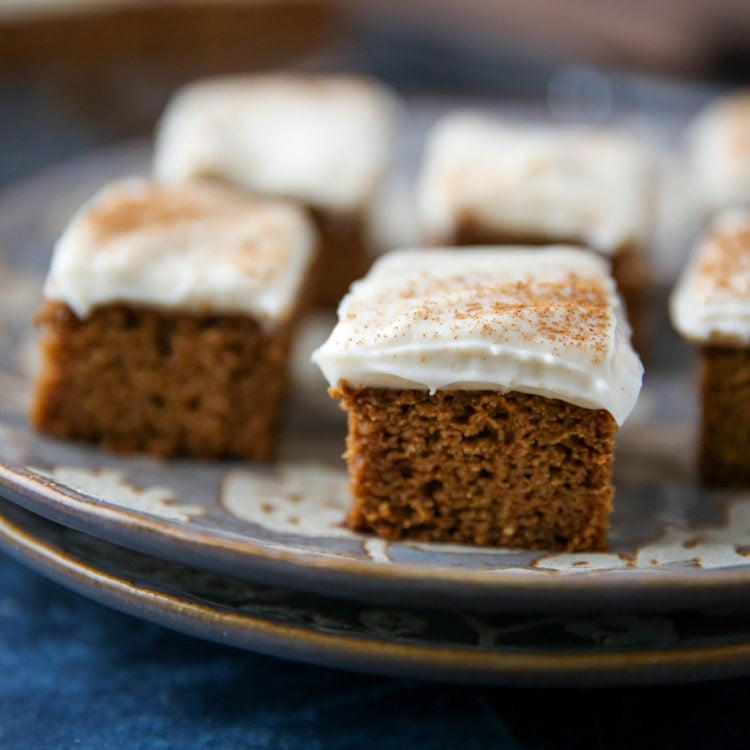 4-Ingredient Frosted Pumpkin Squares - PaleOMG