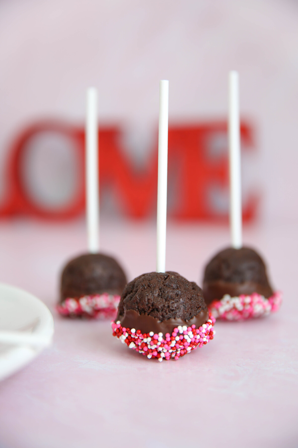 Brownie Pops with Chocolate Coating and Rich Fudgy Centers