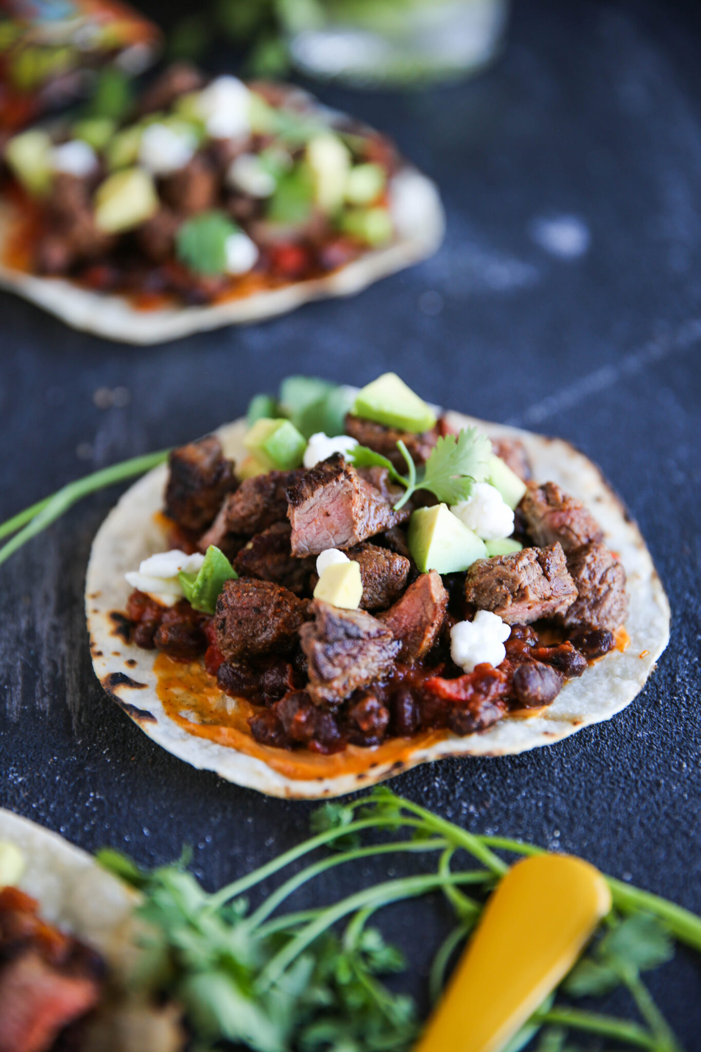 Steak & Bean Tostadas - PaleOMG