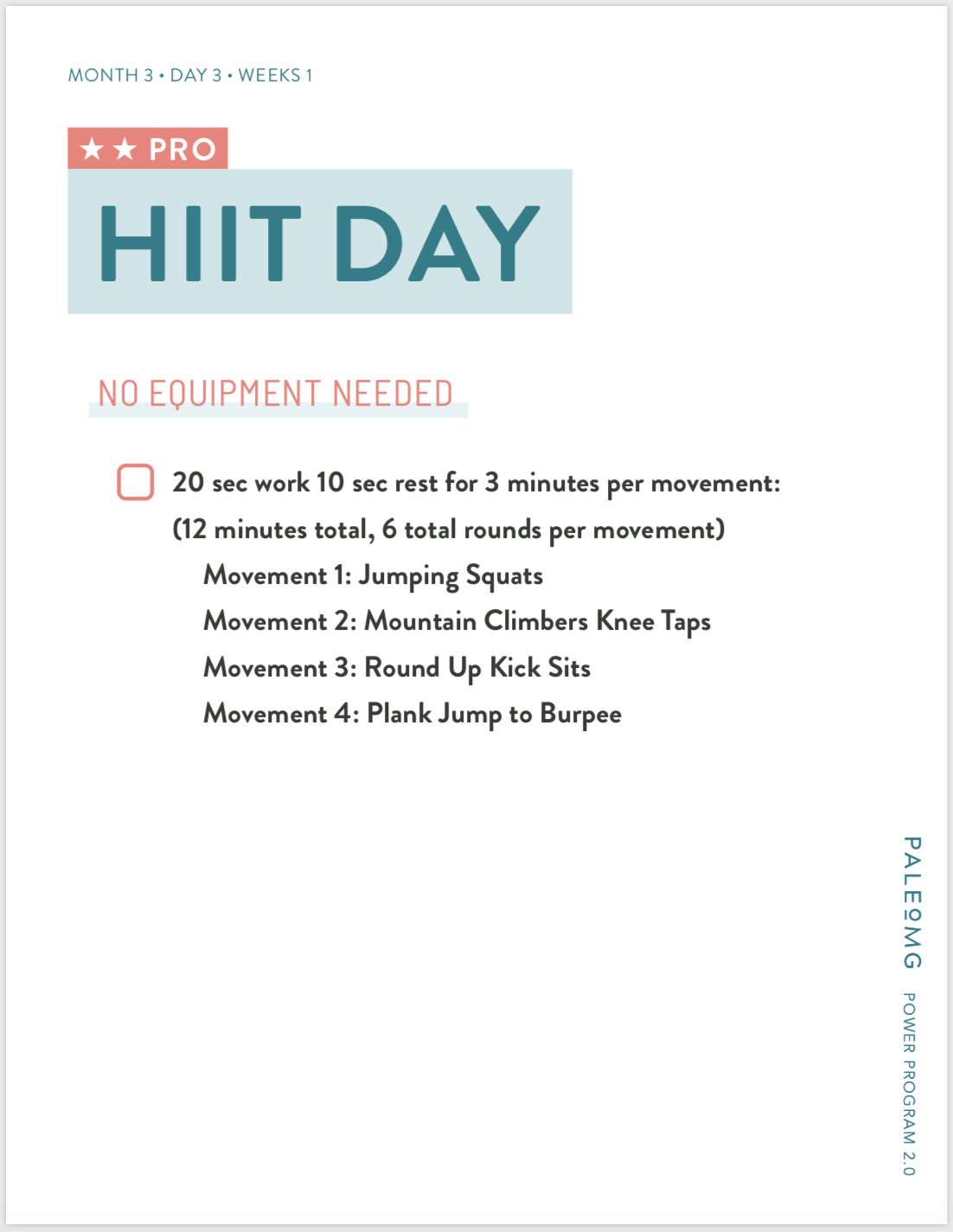 Sample Workout From Power Program 2.0 + What Equipment You'll Need ...