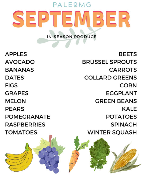 30 Seasonal Recipes to Cook in September - PaleOMG