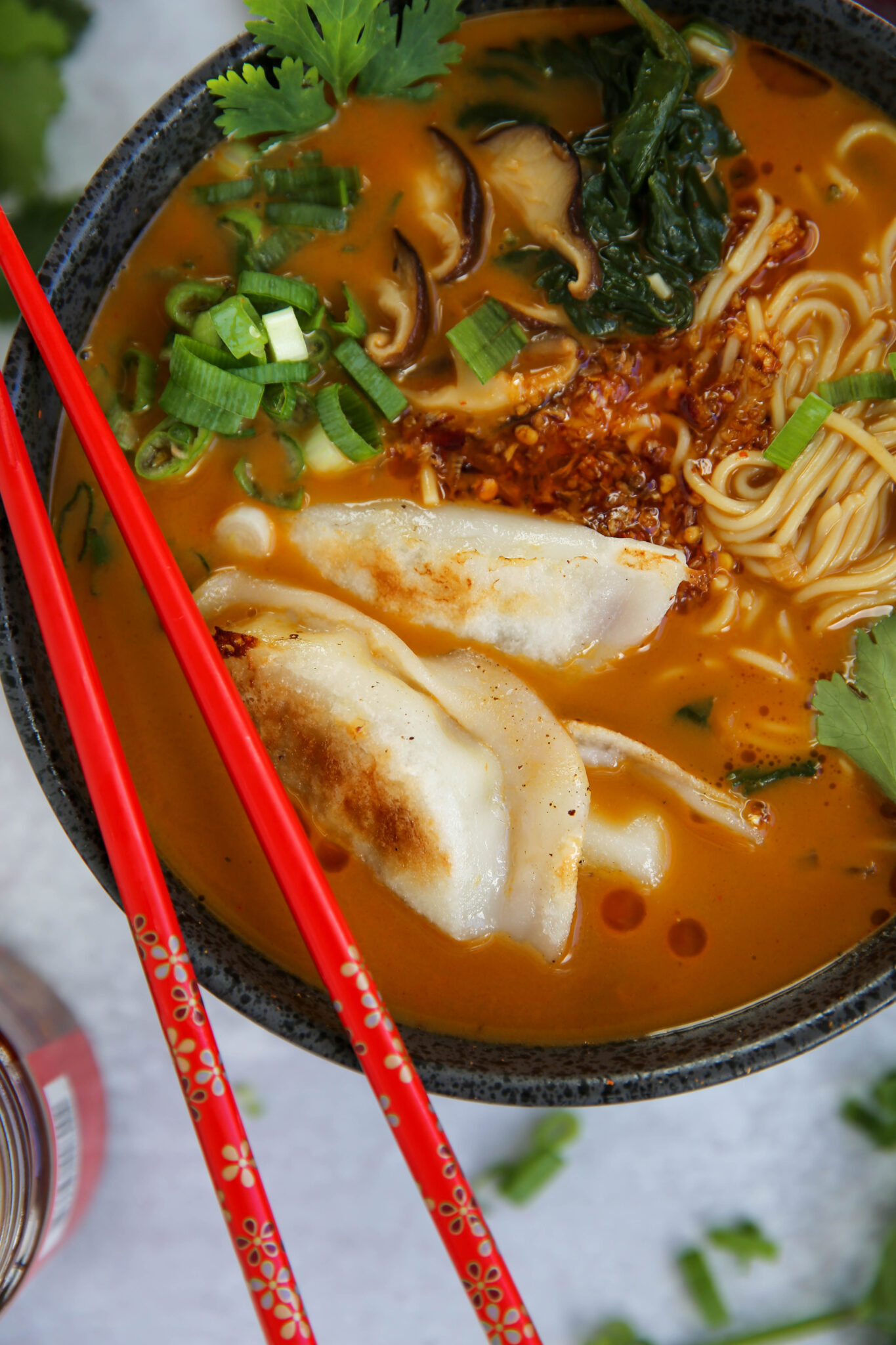 Thai Curry Potsticker Ramen - PaleOMG
