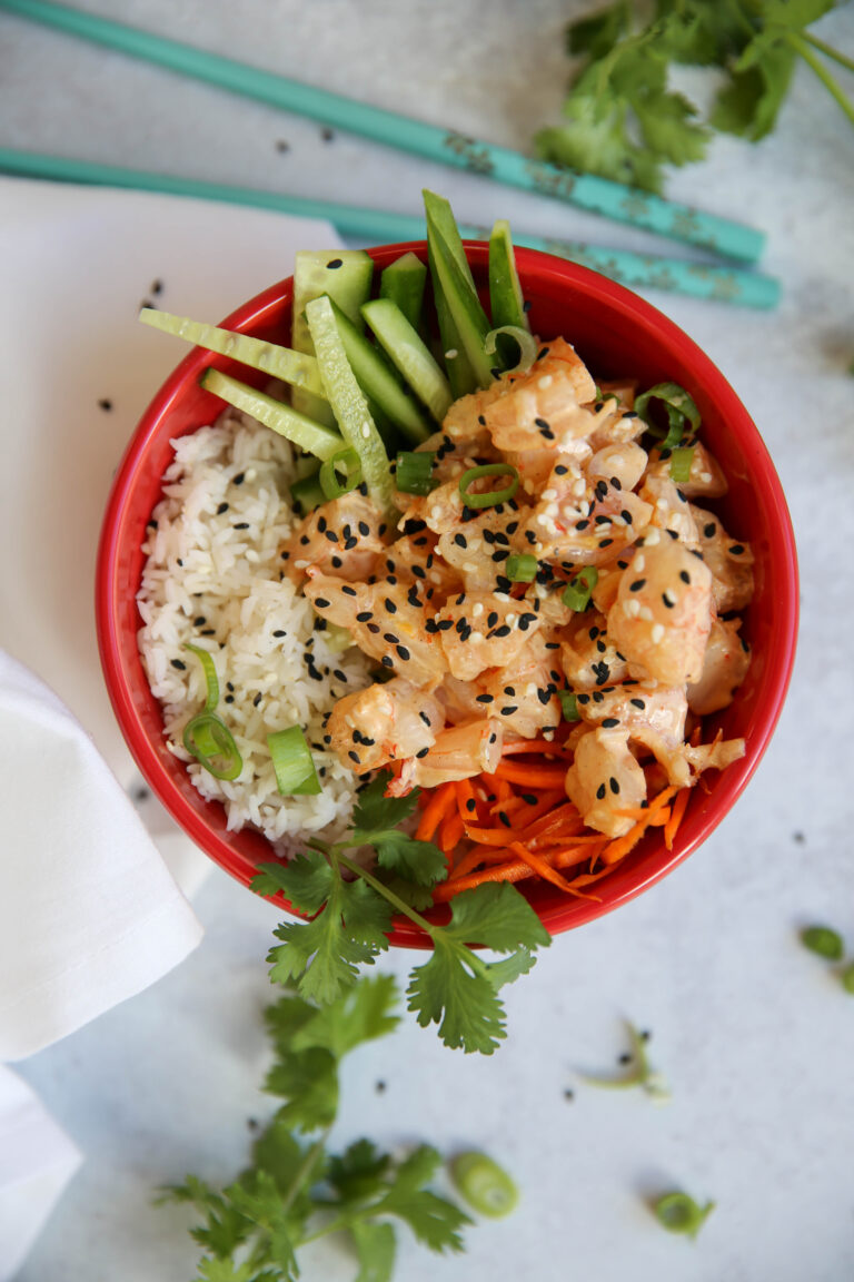 15-Minute Shrimp Poke Bowls - PaleOMG