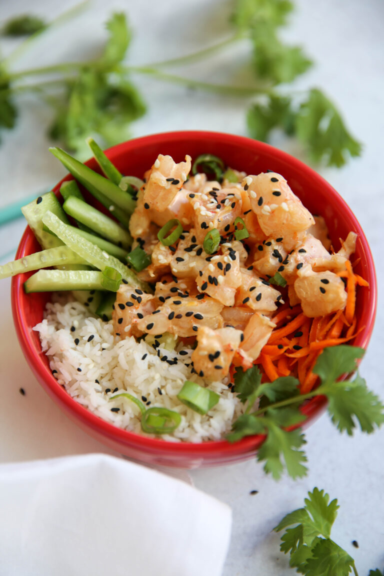 15-Minute Shrimp Poke Bowls - PaleOMG