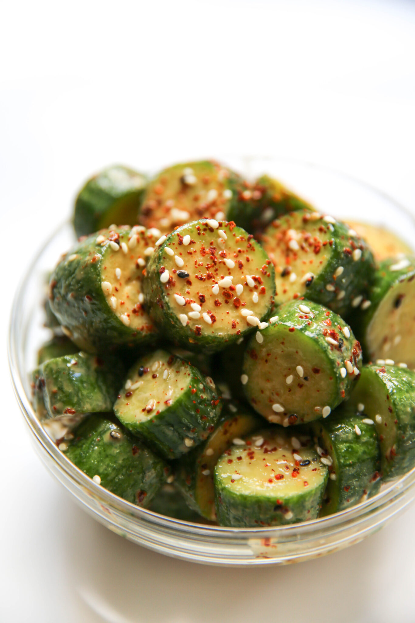 Creamy Sesame Cucumber Salad - PaleOMG