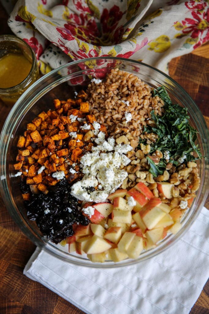 Fall Harvest Kale Salad - PaleOMG