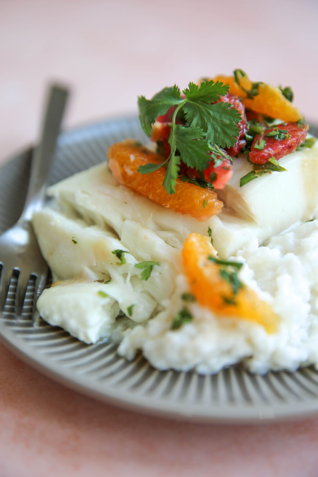 Meals I Love - Halibut with Coconut Rice and Citrus Salsa - PaleOMG